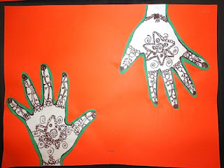Thomas Elementary Art: 2nd Grade Henna Hands