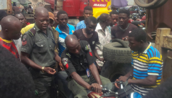 Photos: NPF Arrests Drunk Mopol, Mobile Policeman Caught Misbehaving On ...