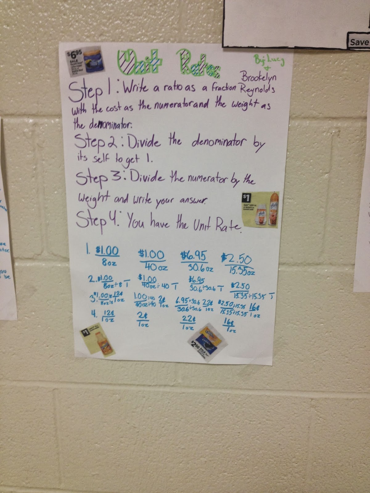 The Classy Teacher: The One With Unit Rates