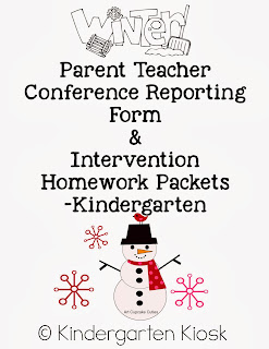 Kindergarten Kiosk: Winter Parent and Teacher Conference Reporting Form ...
