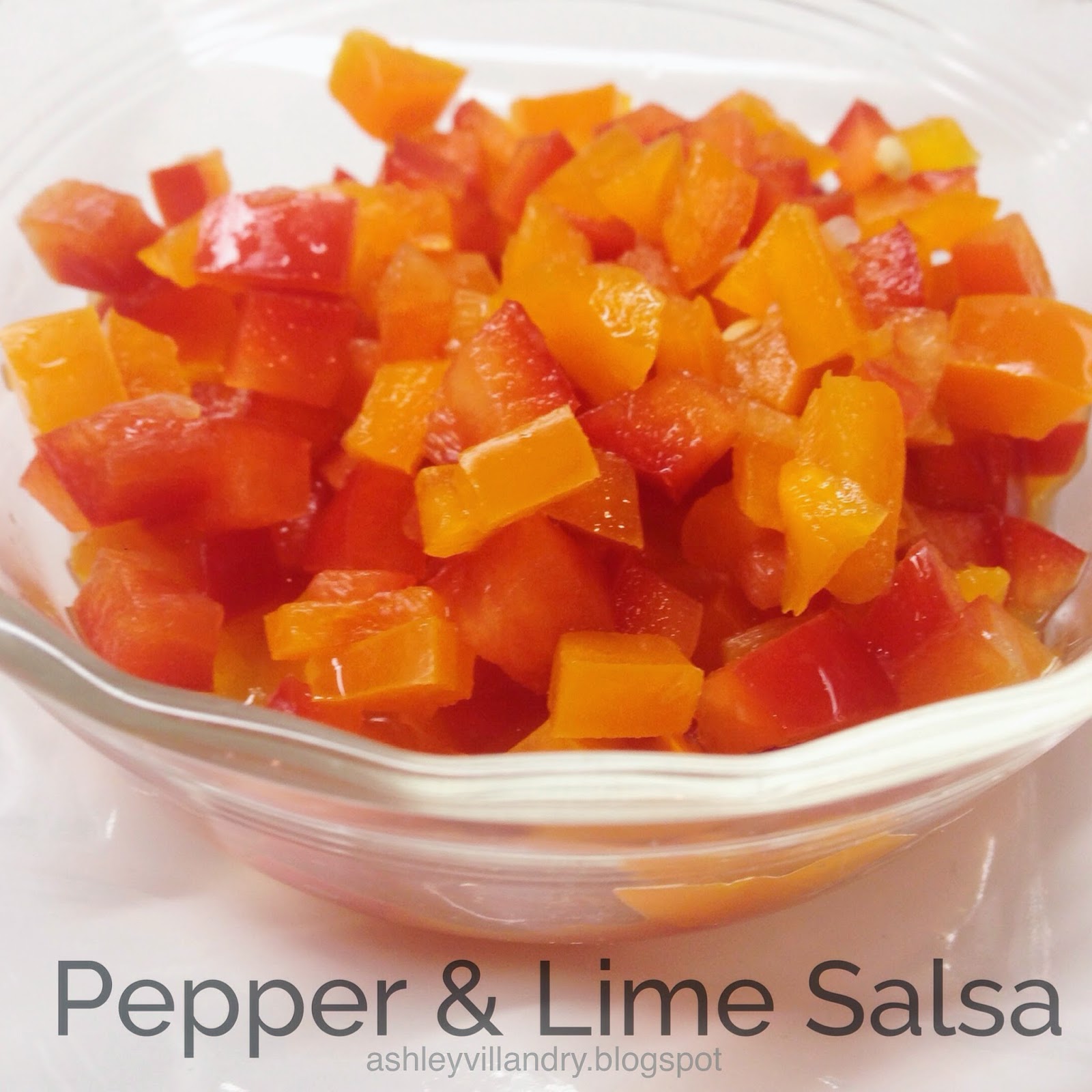 The Healthy Life: Easy Pepper & Lime Salsa!