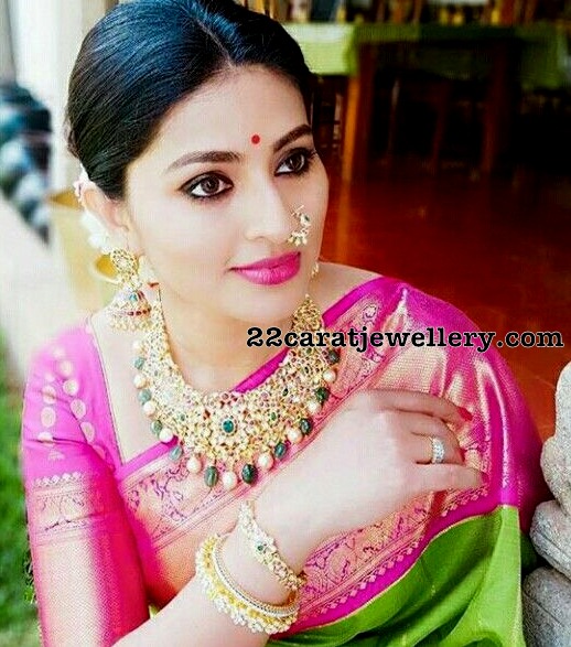 Actresses Stunning Look in Heavy Jewellery - Jewellery Designs
