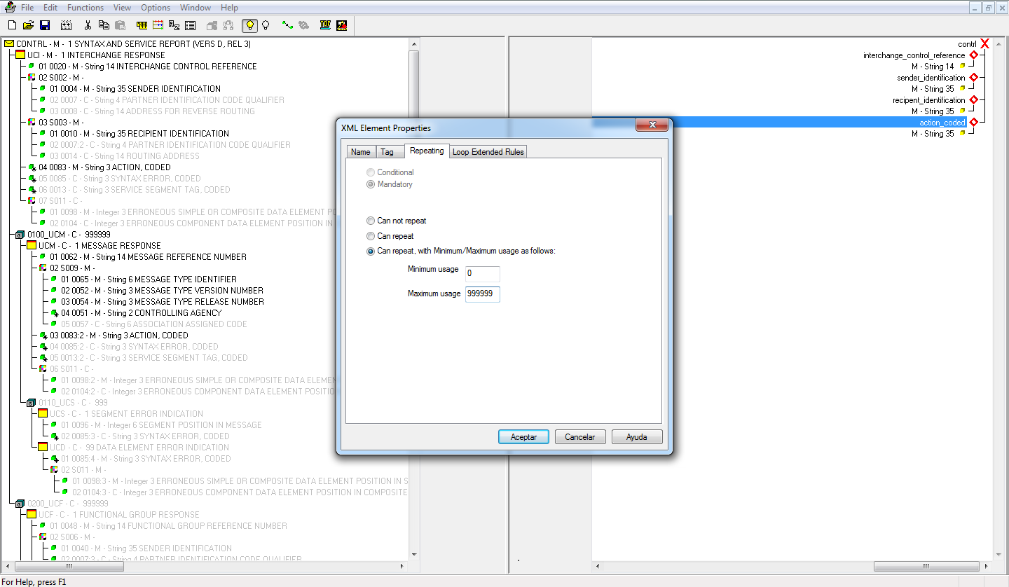 All About Stuff: Sterling B2B Integrator Map EDI/XML EDIFACT CONTRL to XML