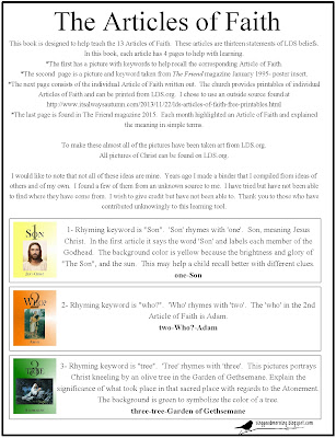 Sing Good Morning: The Articles of Faith Binder