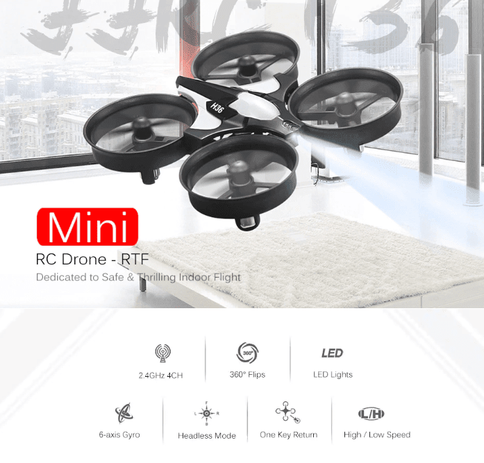 Dron kvadrokopter P36 Mini RC SpyShop letalnik - Spy Shop