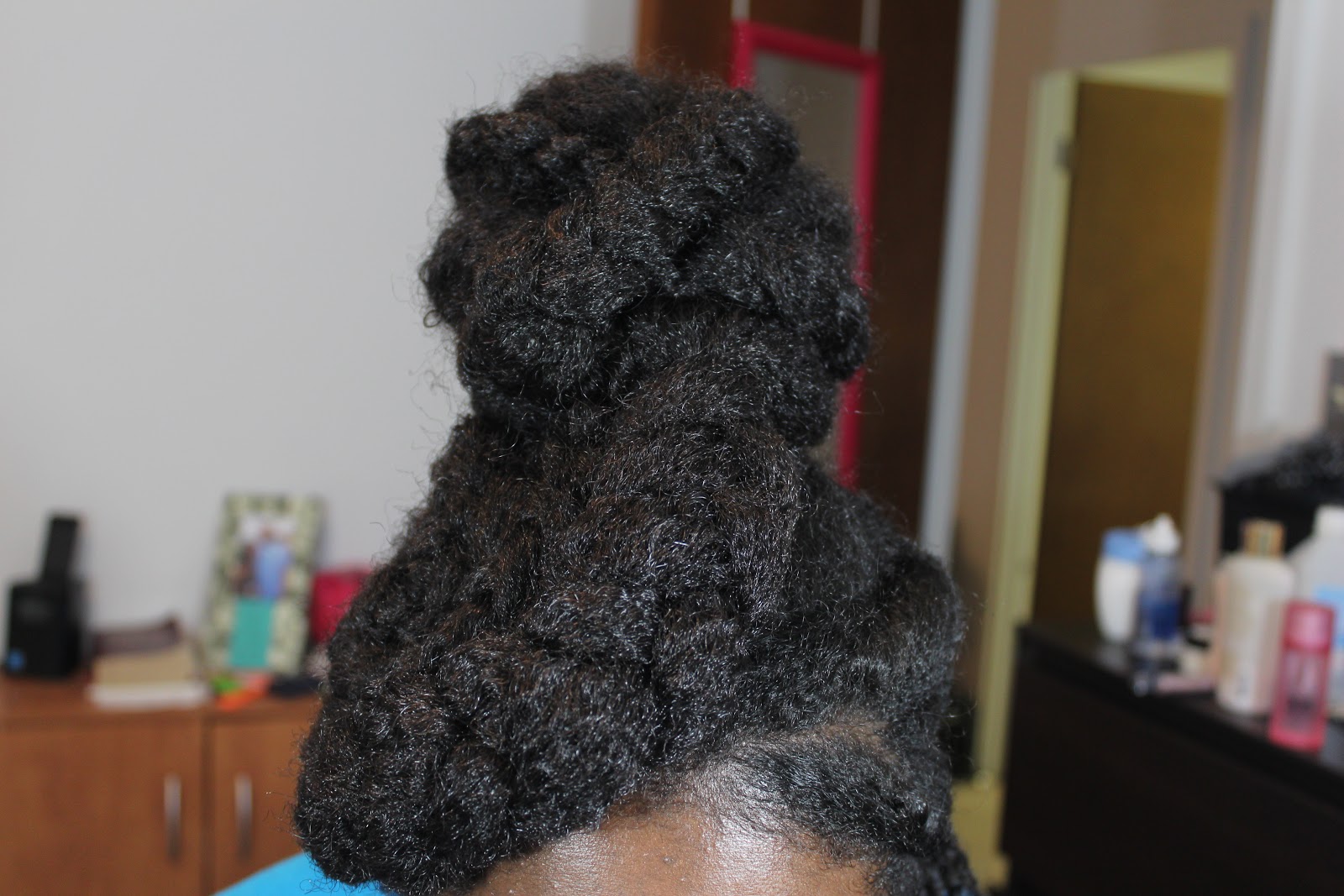 Miss Beauty Bunni: Natural Hair: Caribbean Queen Bun & Twists Up Do