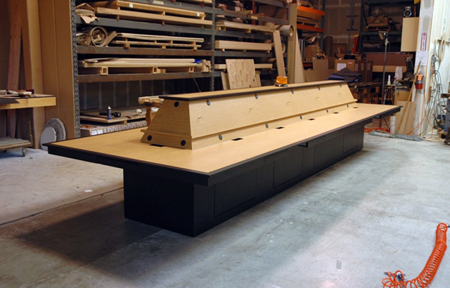 Custom Conference Tables: Wire Management for California Client's Video ...
