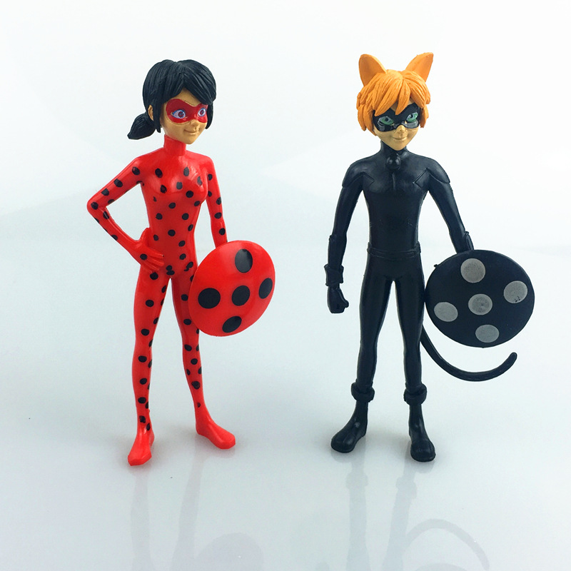 6Pcs Miraculous Ladybug Character Toy Action Figure Doll for Kids ...