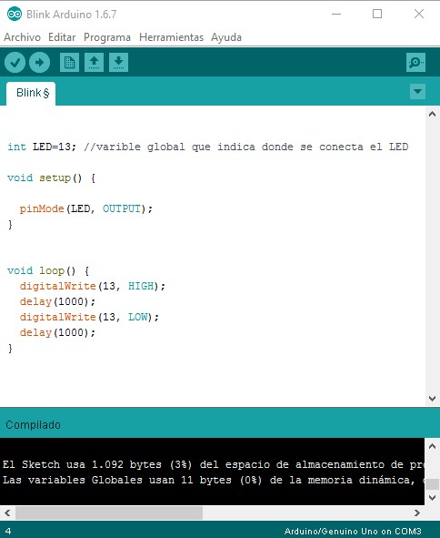 ingeniería electromecánica : estructura básica de un sketch Arduino
