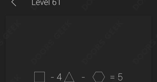 Math Level 61 Solution Doors Geek math-level-61-solution-doors-geek