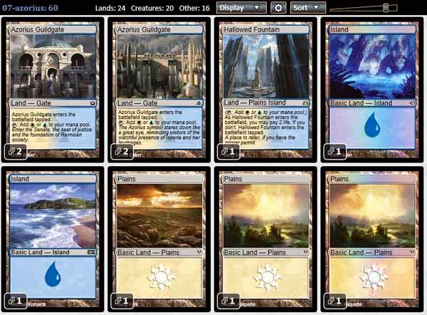 Magic the Gathering Adventures: [Standard] Pre-Theros Azorius Deck