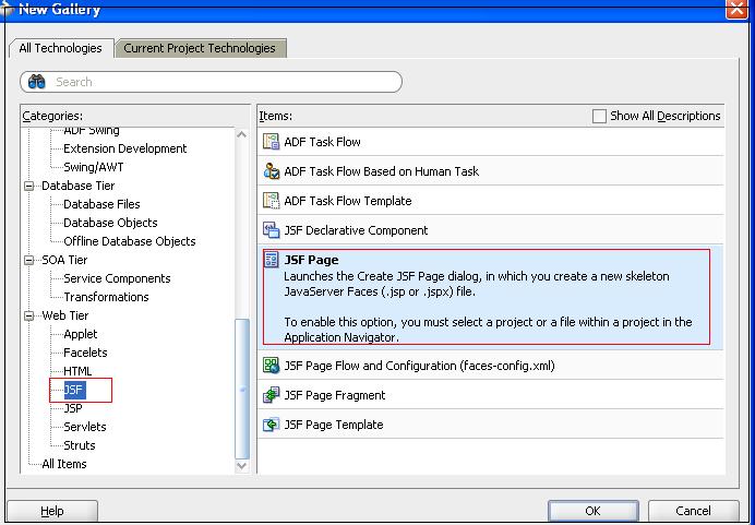 Building a Simple Oracle ADF page using Oracle BAM Data Control
