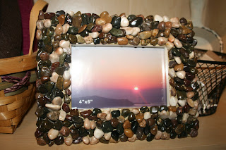 Rock Picture Frame | - SpicyEMT's Crafts