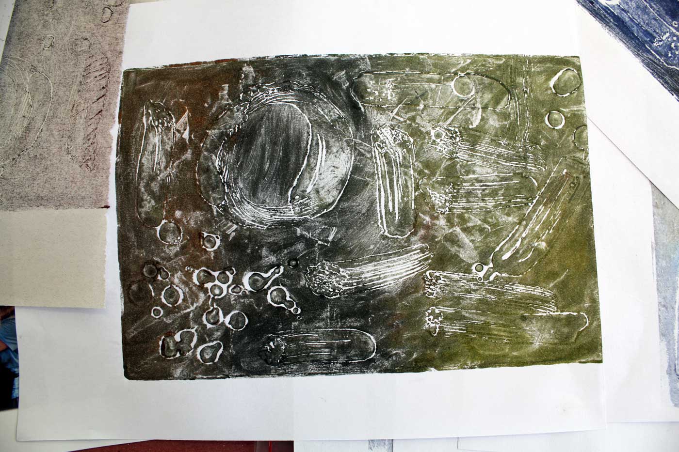 Judy Wise: Collographs with Akua Inks