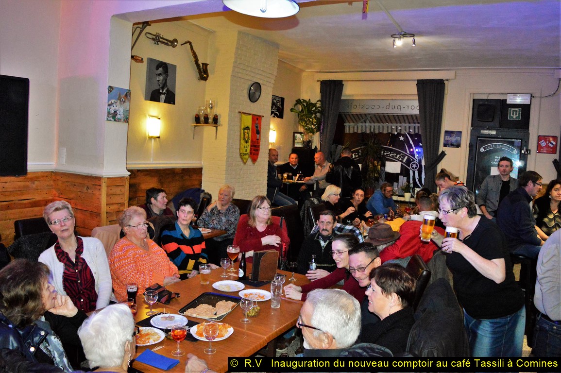 Actualités Mouscron- Comines: Comines-Inauguration du nouveau comptoir au café Tassili Bar