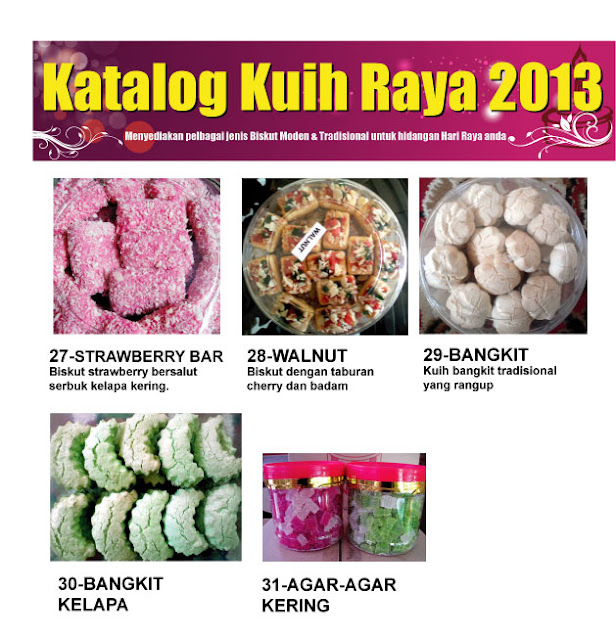 Kuih Raya 2018: Katalog Kuih Raya 2013