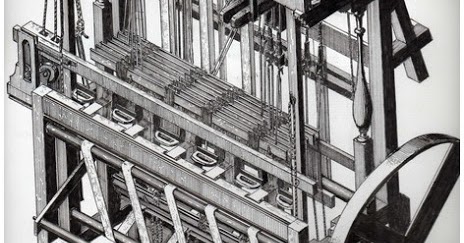 John Simlett Pen & Ink Gallery: ANTIQUE SWISS RIBBON LOOM