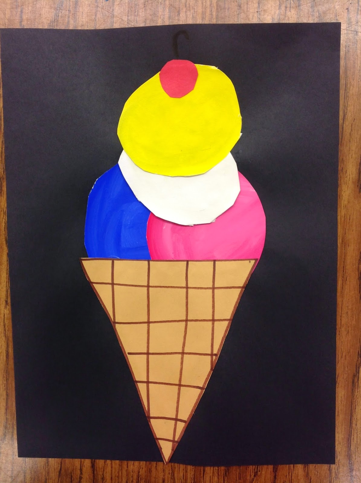 The Artsy Fartsy Art Room: Coloring Mixing Ice Cream Cones with 3rd ...