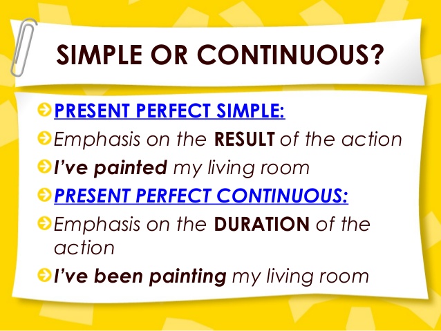 Present Perfect Continuous Examples