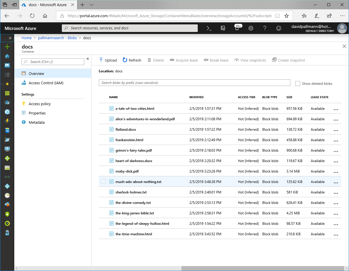 Fire + Ice: David Pallmann's Technology Blog: A Document Search Engine ...