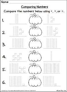 Classroom Freebies Too: Halloween Comparing Numbers