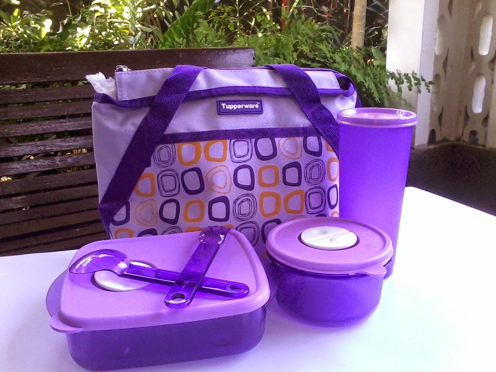 Wadah Bekal Cosmo Violet Tupperware | Perlengkapan Makan Tupperware