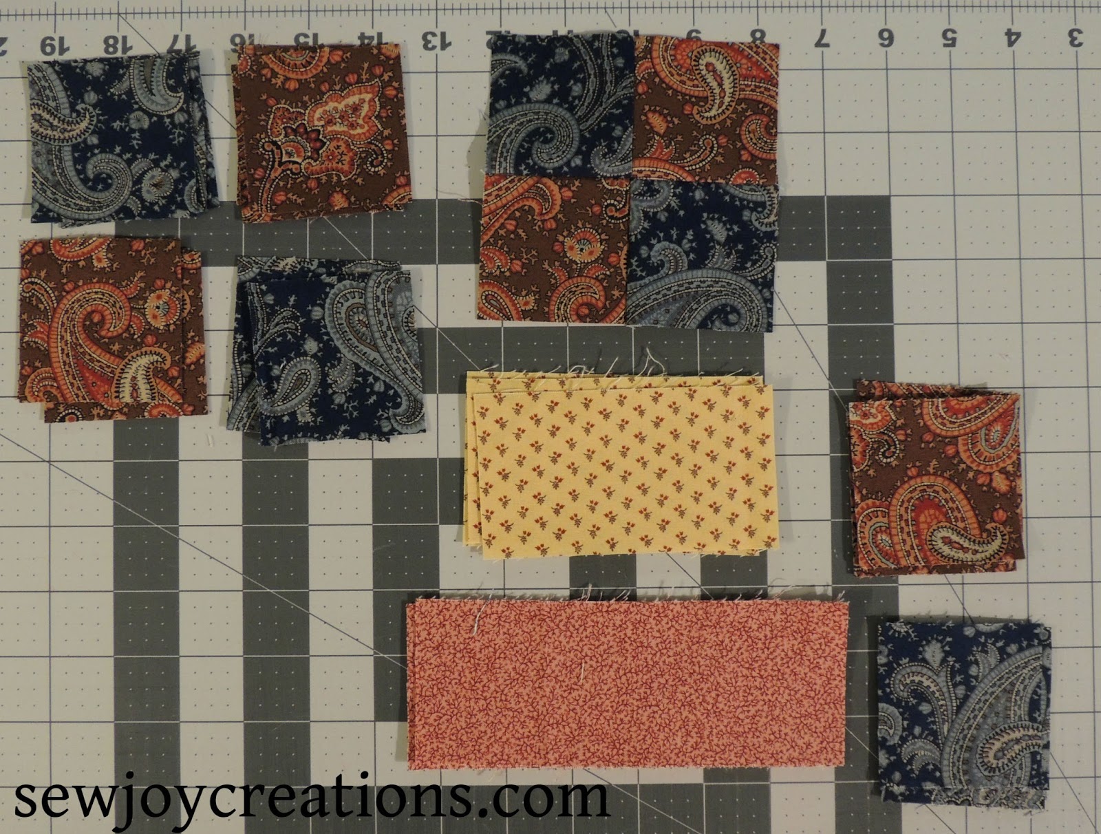 Sew Joy: How to make a 12" finished quilt block COMPLETELY out of 2 1/2 ...