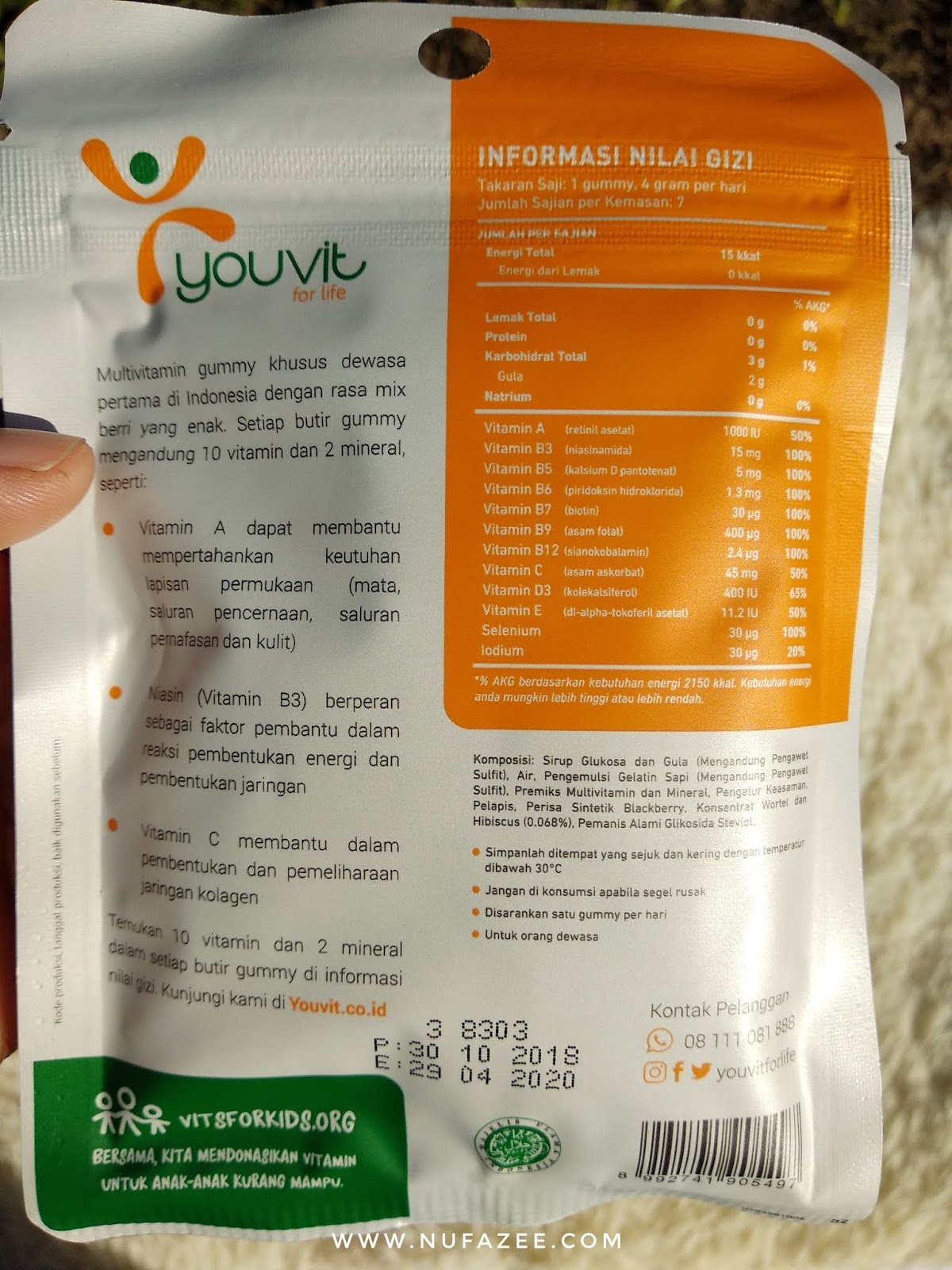 YOUVIT, Konsumsi Multivitamin Gak Pakai Cara Rumit – Nufazee.com