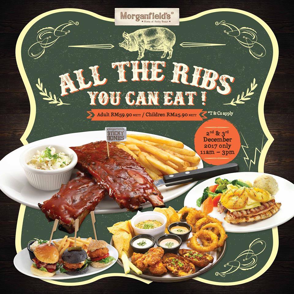 Morganfield’s 也推出Buffet！让你任点任吃！只需要RM59.90！ - Leesharing