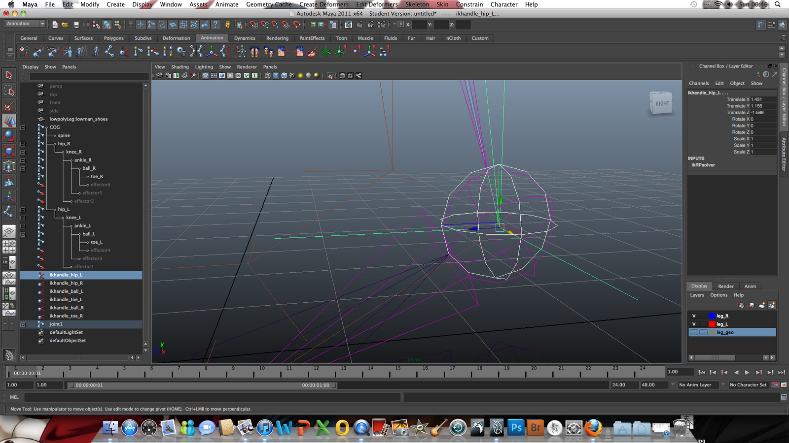 Rigging: Using Maya: Rigging Legs