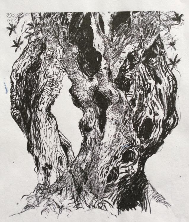 John Clare Weblog: Dancing oak trees round & round