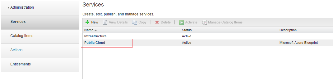 -: vRA Integration with Microsoft Azure