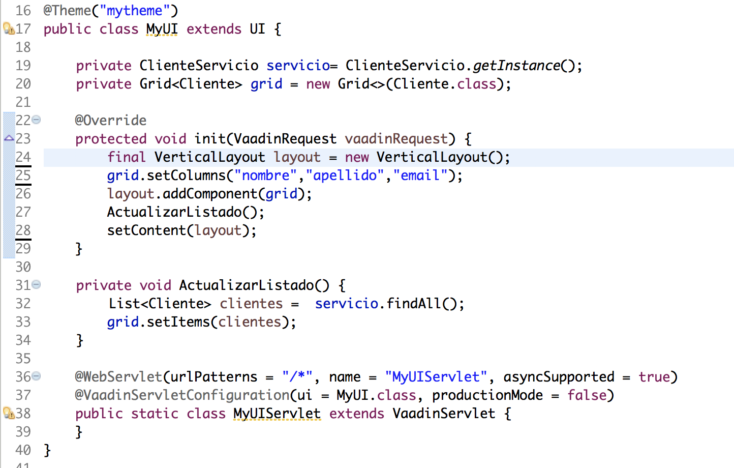 Desarrollo de Aplicaciones en Java: 2018