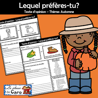 la classe de caro.: Lequel préfères-tu? Texte d’opinion – Thème: Automne