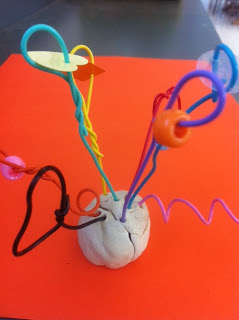 Center School Art: Grade 1 Calder Stabile Sculptures