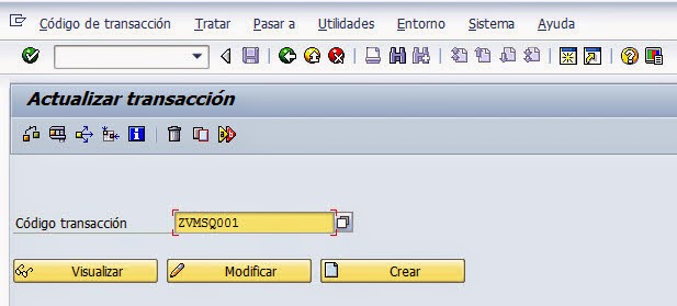 Cómo crear Tcode para Query creada desde la SQVI