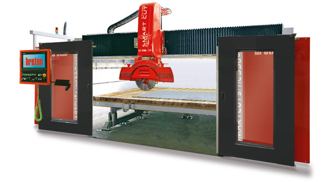 Breton Smart-Cut 550 OPTIMA - 5 axis CNC bridge saw with built-in ...