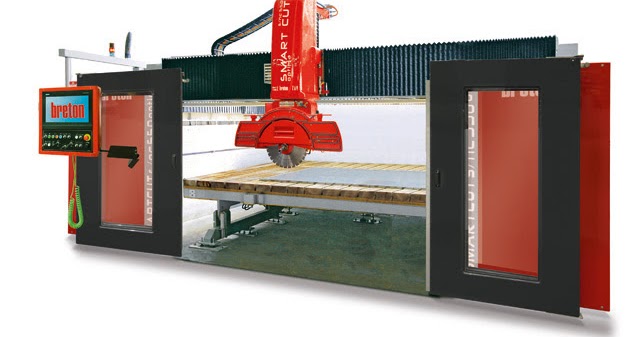 Breton Smart-Cut 550 OPTIMA - 5 axis CNC bridge saw with built-in ...