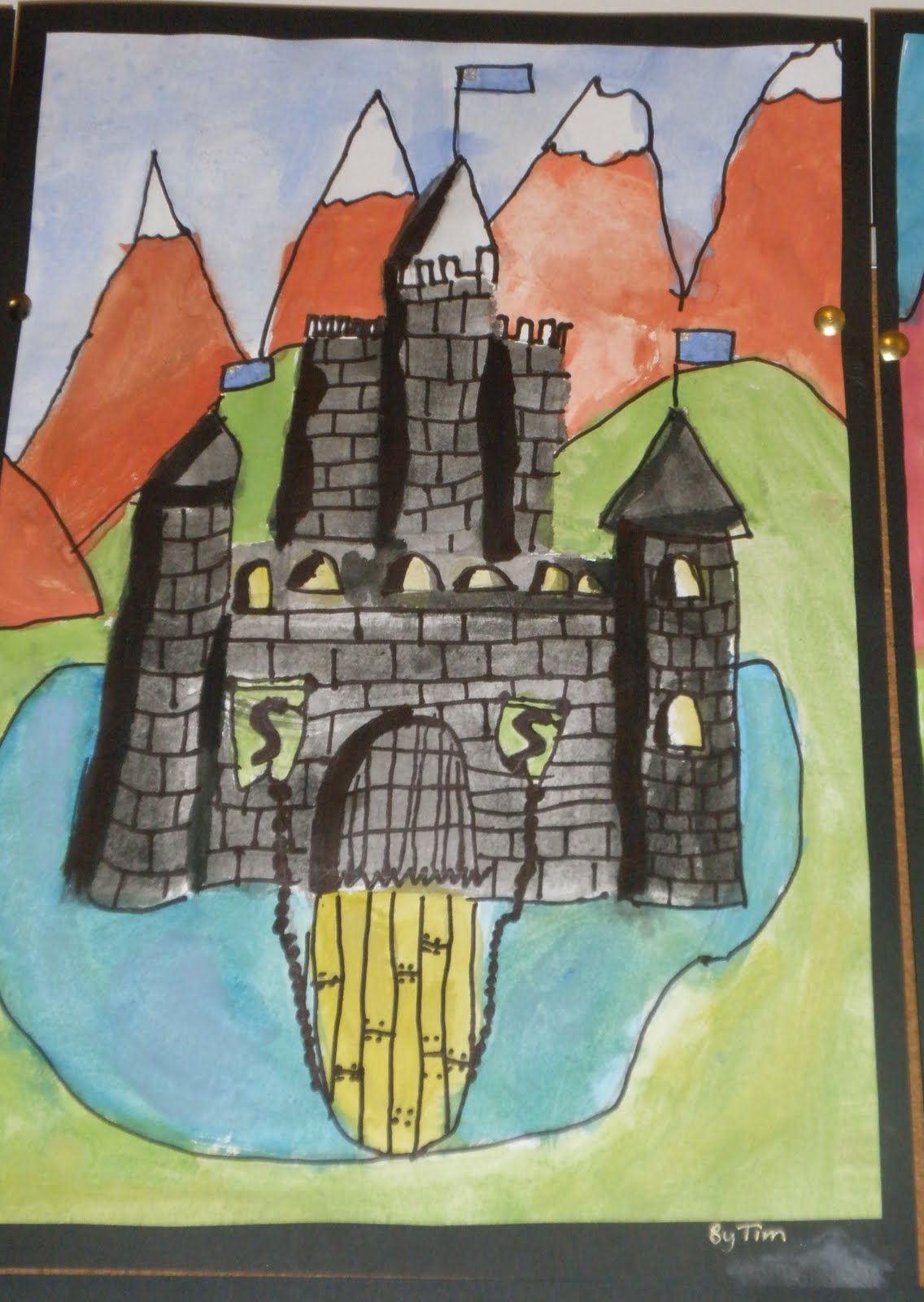 Art with Mrs Baker: Hogwarts Watercolour Castles