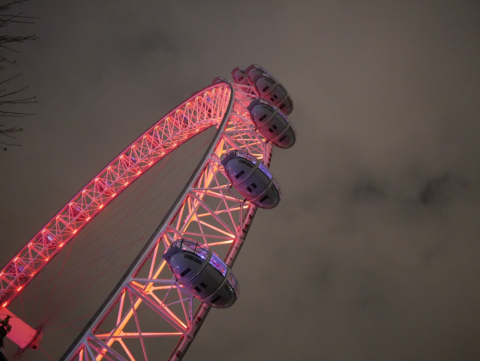 London Eye Close Up At Night