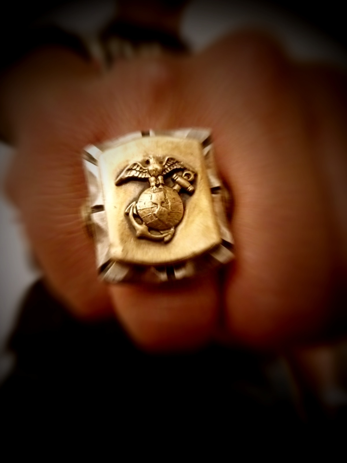Vintage Engineer Boots: MY NEW FINE LIGHT TRADING MARINE CORPS RING