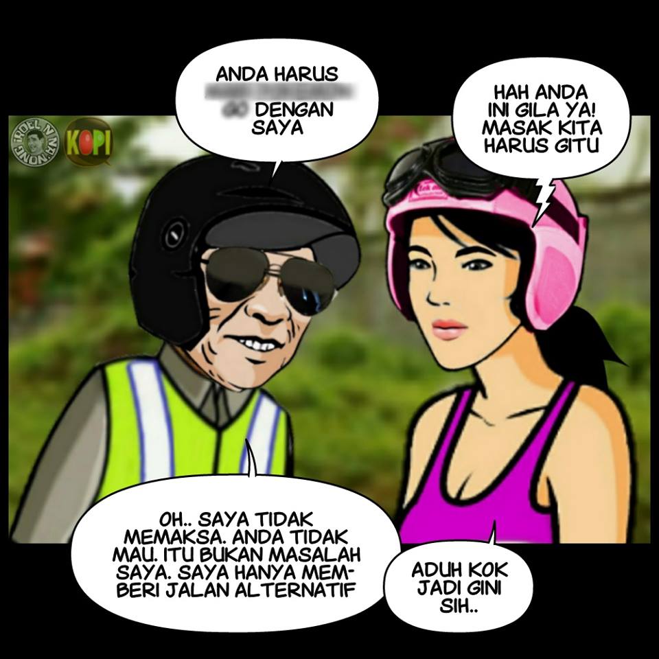 Meme Lucu Otong Dan Polisi | DP BBM Lucu