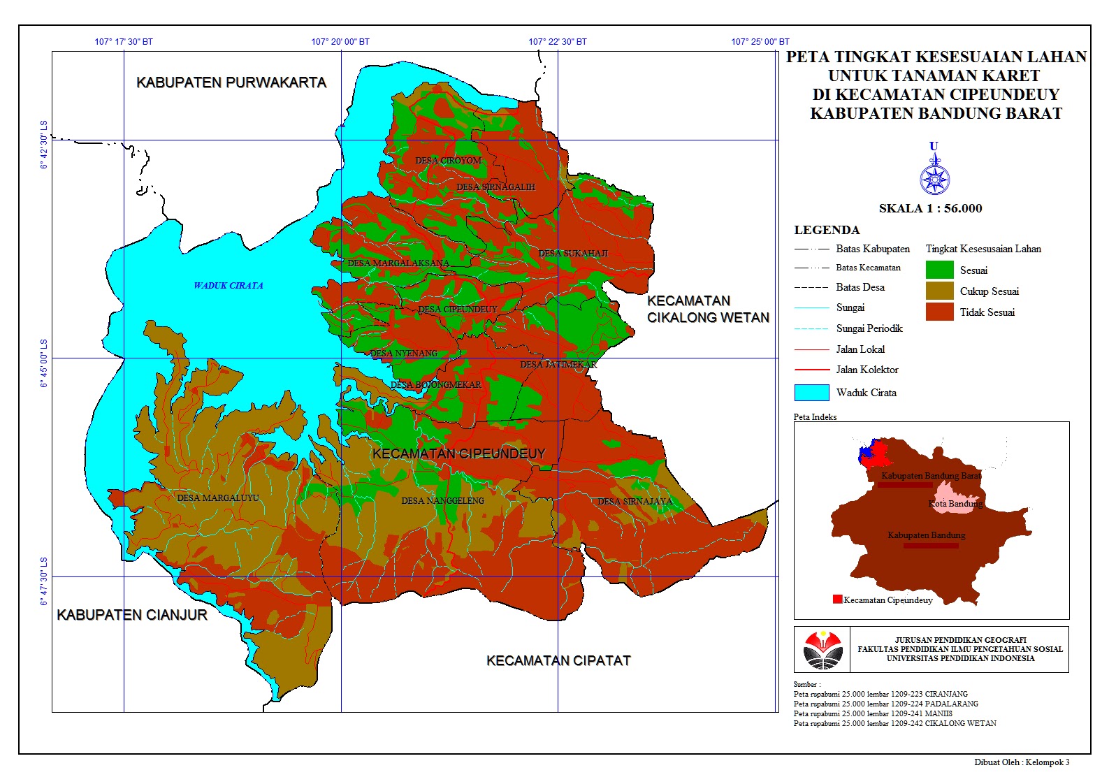 Hepta Blog: Peta Parameter Kesesuaian Lahan