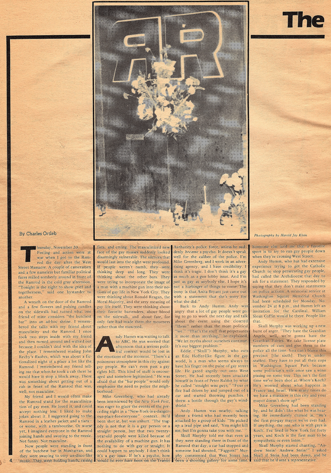 The New York Native History and Archive: First Article by Charles ...