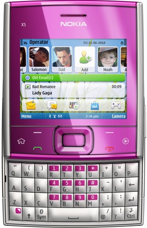 Mobile Phone: Nokia Phone's Pink Picture