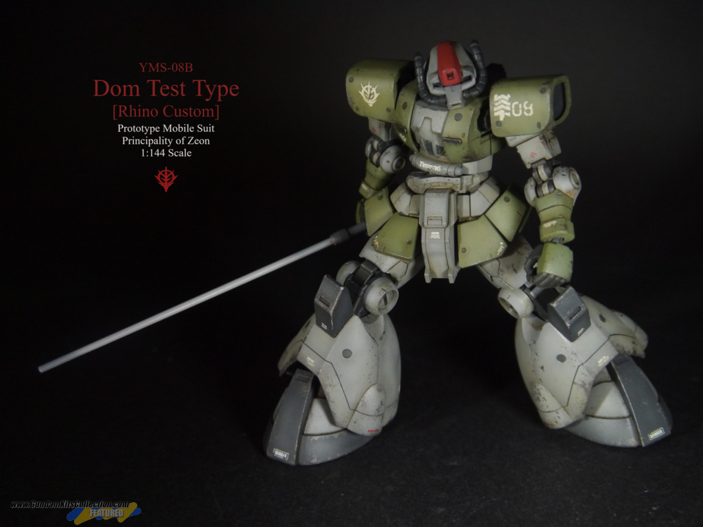 Custom Build: HG 1/144 YMS-08B Dom Test Type [Rhino Custom]