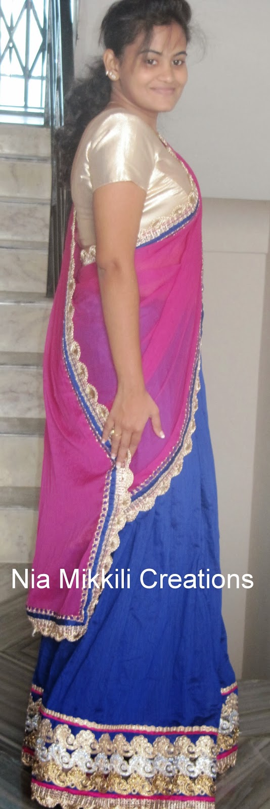 Fashion Unloaded..: Gorgeous semi traditional langa voni/ half saree