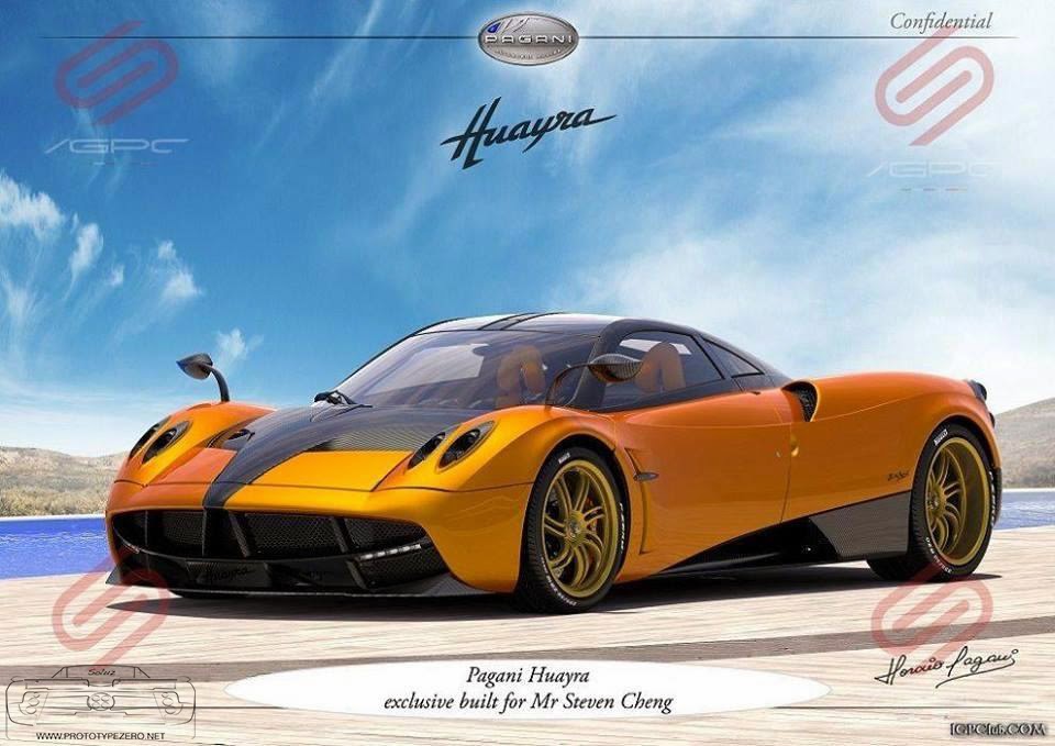 Prototype 0: Prototype 0: First Orange Pagani Huayra Revealed