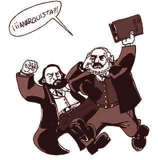 la caverna del calvo: Marx – Bakunin, un debate imaginario