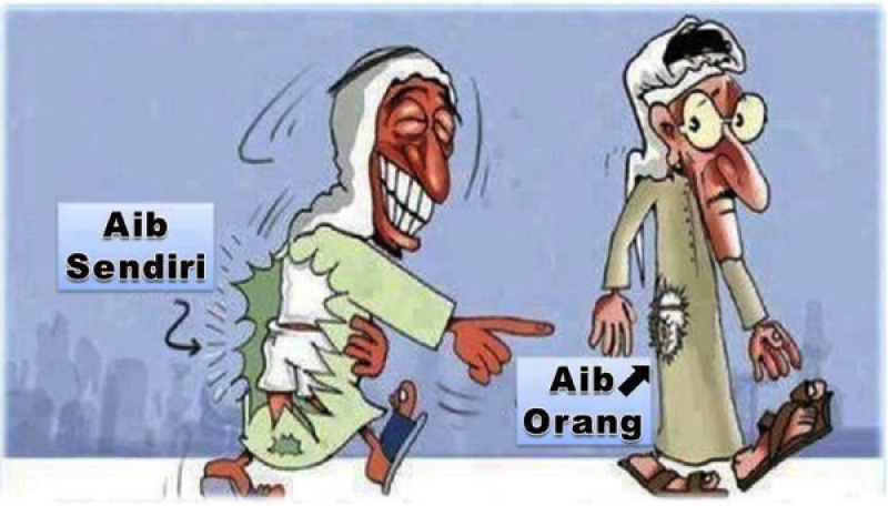 MENUTUPI KESALAHAN DENGAN MENCARI-CARI KESALAHAN ORANG LAIN